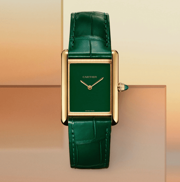 Cartier Introduces the New Red and Green Lacquered Tank Louis Cartier ...