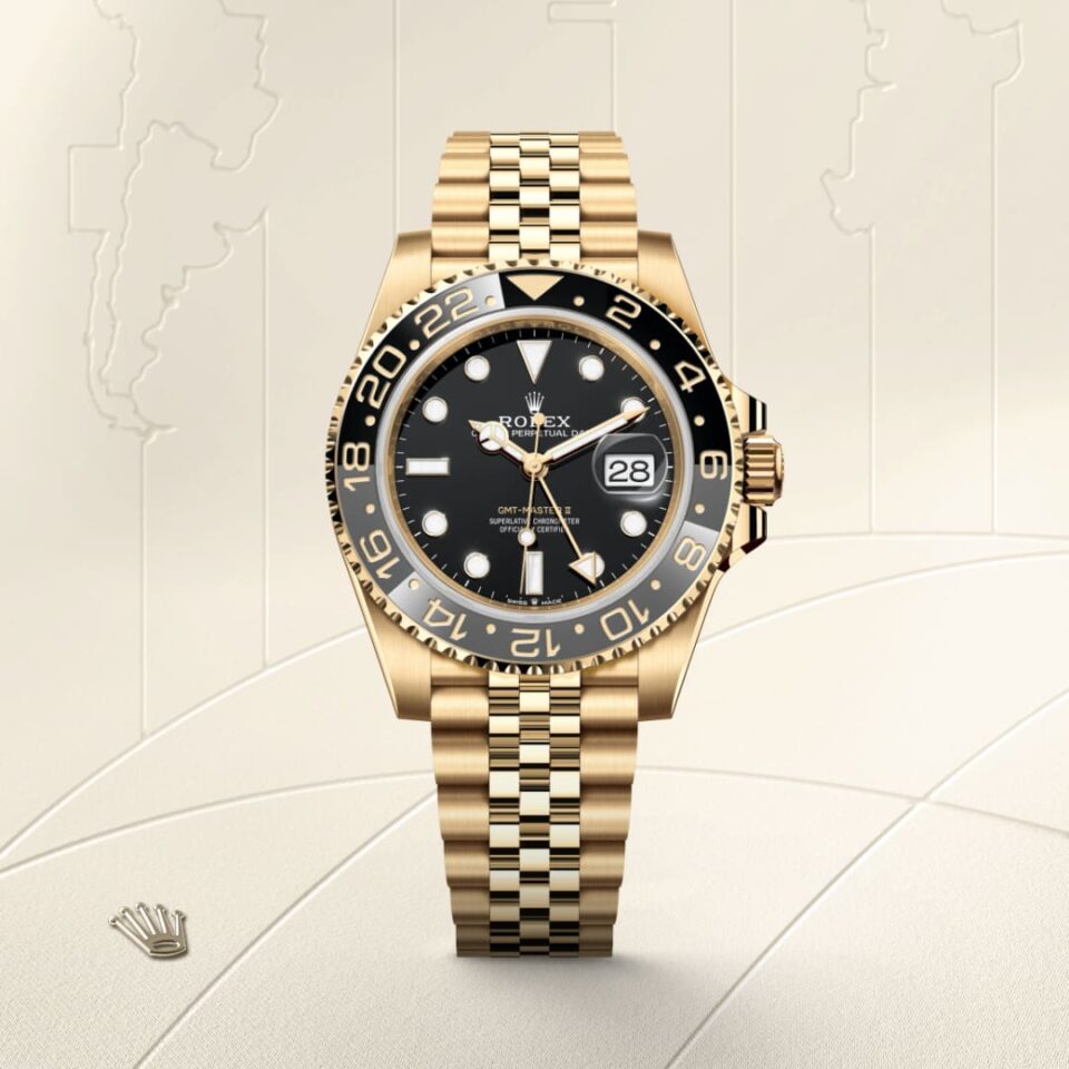Rolex GMT-Master II Emas 18 karat, M126718GRNR-0001